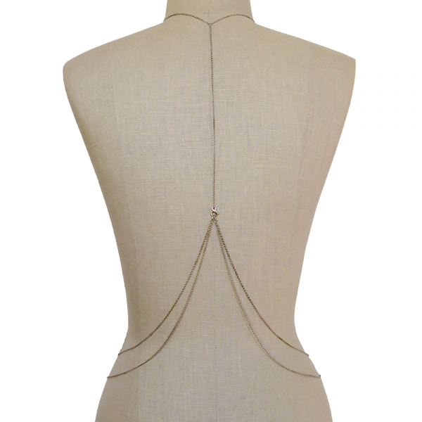 Double Body Chain Disc Pavé | manon jewelry